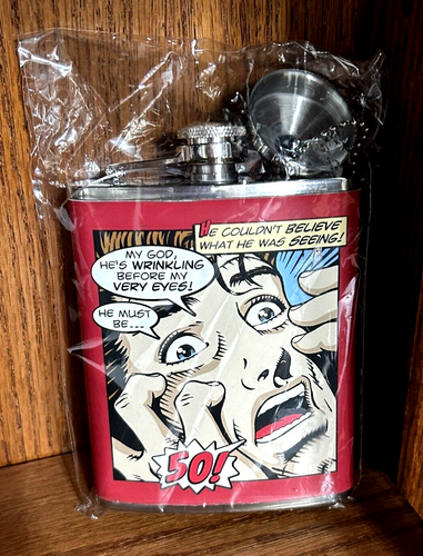 Laid Back Comics 50 Guy Hip Flask with Funnel Anime Manga NEW in ...