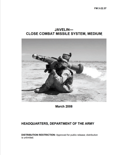 264 Page FGM-148 M98A1 JAVELIN CLOSE COMBAT MISSILE SYSTEM FM 3-22 ...