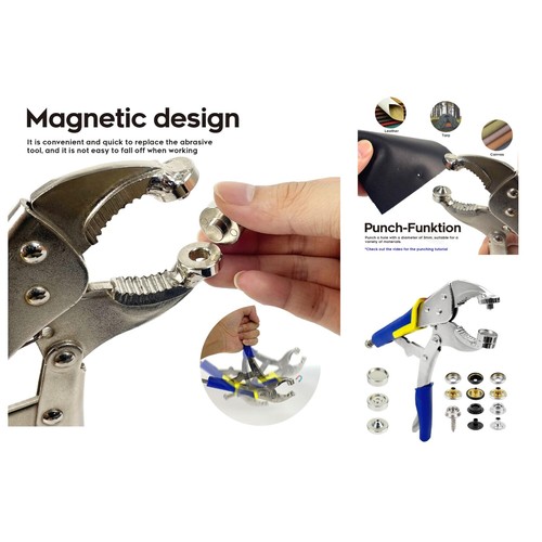 Lightweight Snap Fastening Kit with Easy One-Hand Operation - 60 Snaps ...