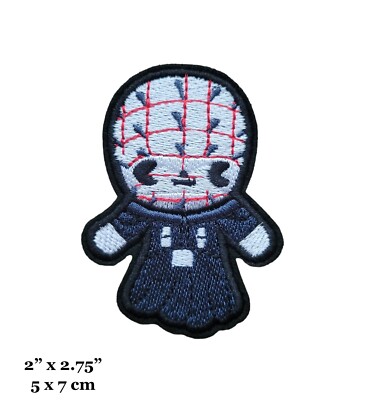 Pinhead Character Hellraiser Classic Horror Movie Embroidered Iron On ...
