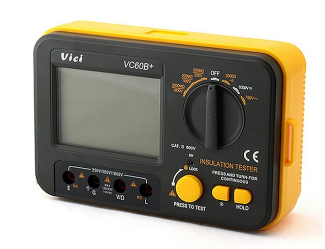 VICI VC60B+ Digital Insulation Resistance Tester Megohmmeter Meter for ...