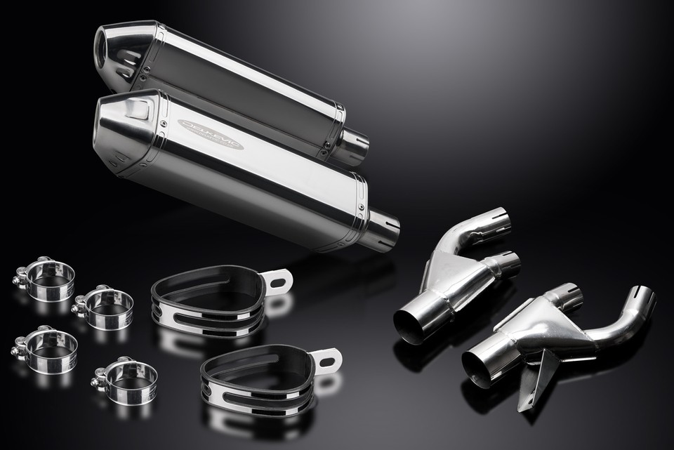 Yamaha VMX1200 V-Max 1984-2007 Slip On 13" TriOval Stainless Exhaust ...