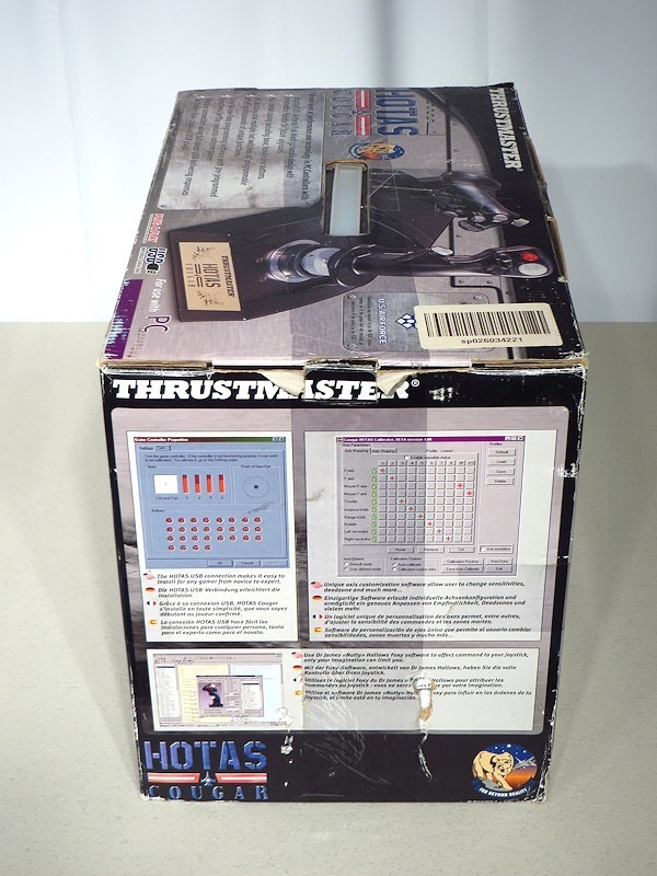 Thrustmaster HOTAS Cougar Joystick & Throttle with Manual, Disc and Box ...