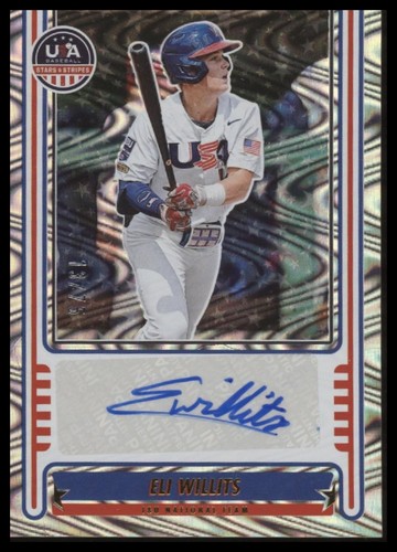 #1 Overall Draft Pick 2025 USA Stars & Stripes Eli Willits Signature ...