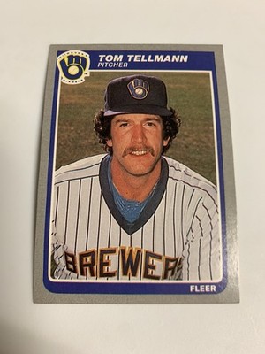 1985 Fleer Tom Tellmann Milwaukee Brewers | eBay