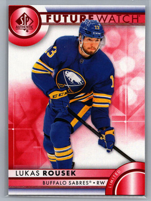 2023-24 Sp Authentic - Future Watch Lukas Rousek #124 Limted Red (RC ...
