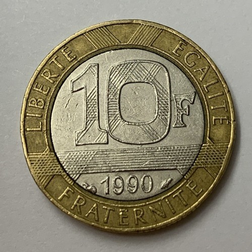 Liberte Egalite Fraternite 10F RF Bimetallic Reeded/Smooth Edge France ...