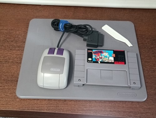 Mario Paint W/ Mouse & Pad - Super Nintendo SNES - TESTED - Authentic ...