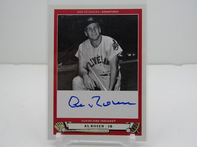AL ROSEN 2005 UPPER DECK ORIGINS AUTOGRAPH AUTO! CLEVELAND INDIANS!! | eBay