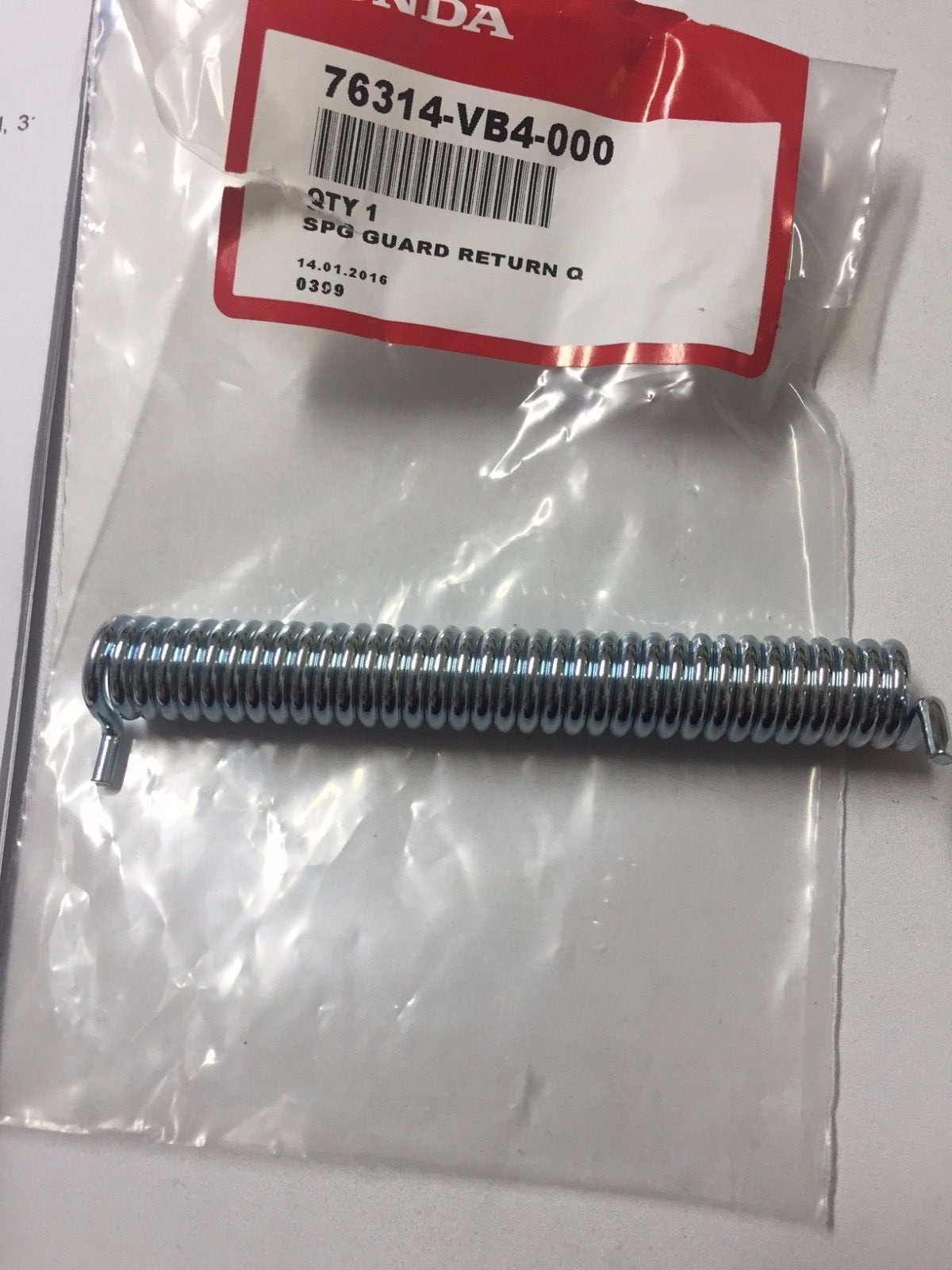 Honda Genuine 19" hru196 hru195 rear catcher flap spring lawnmower ...