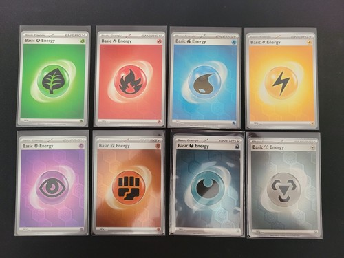 Lot 8 Pokemon Complete Set Holo Basic Energy Cards SV Shrouded Fable NM ...
