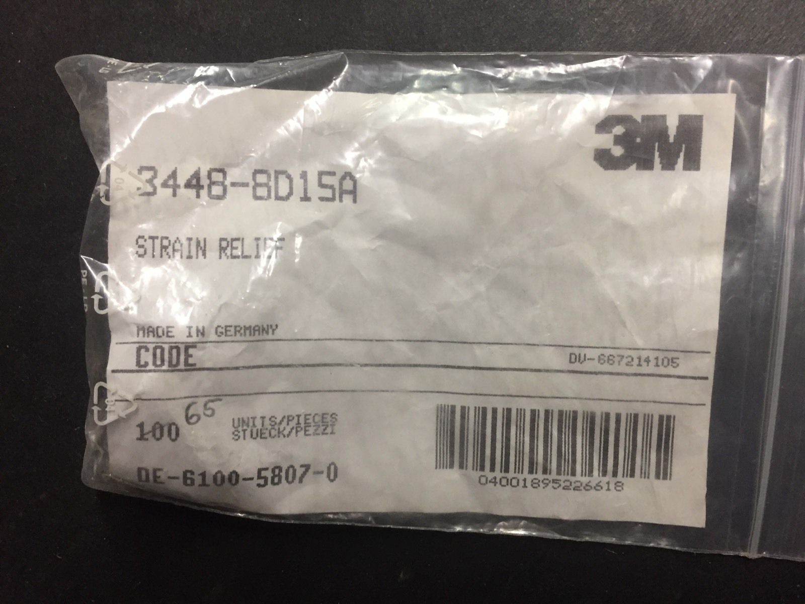 3M 3448-8D15A Strain Relief (5pcs=1 Lot) | eBay