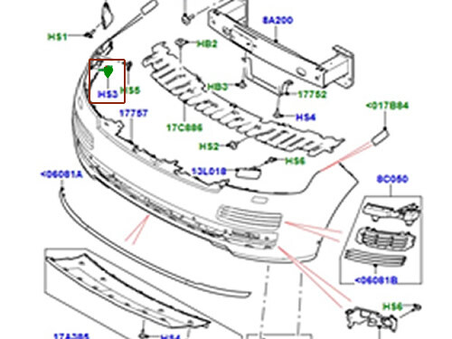 GENUINE LAND ROVER FRONT BUMPER BRACKET SCREW SET RANGE ROVER 13 ON ...
