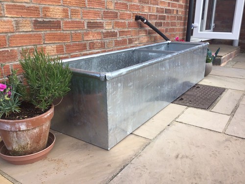 Garden Planter Galvanised Water Trough Raised Bed Garden Feature 6ft ...