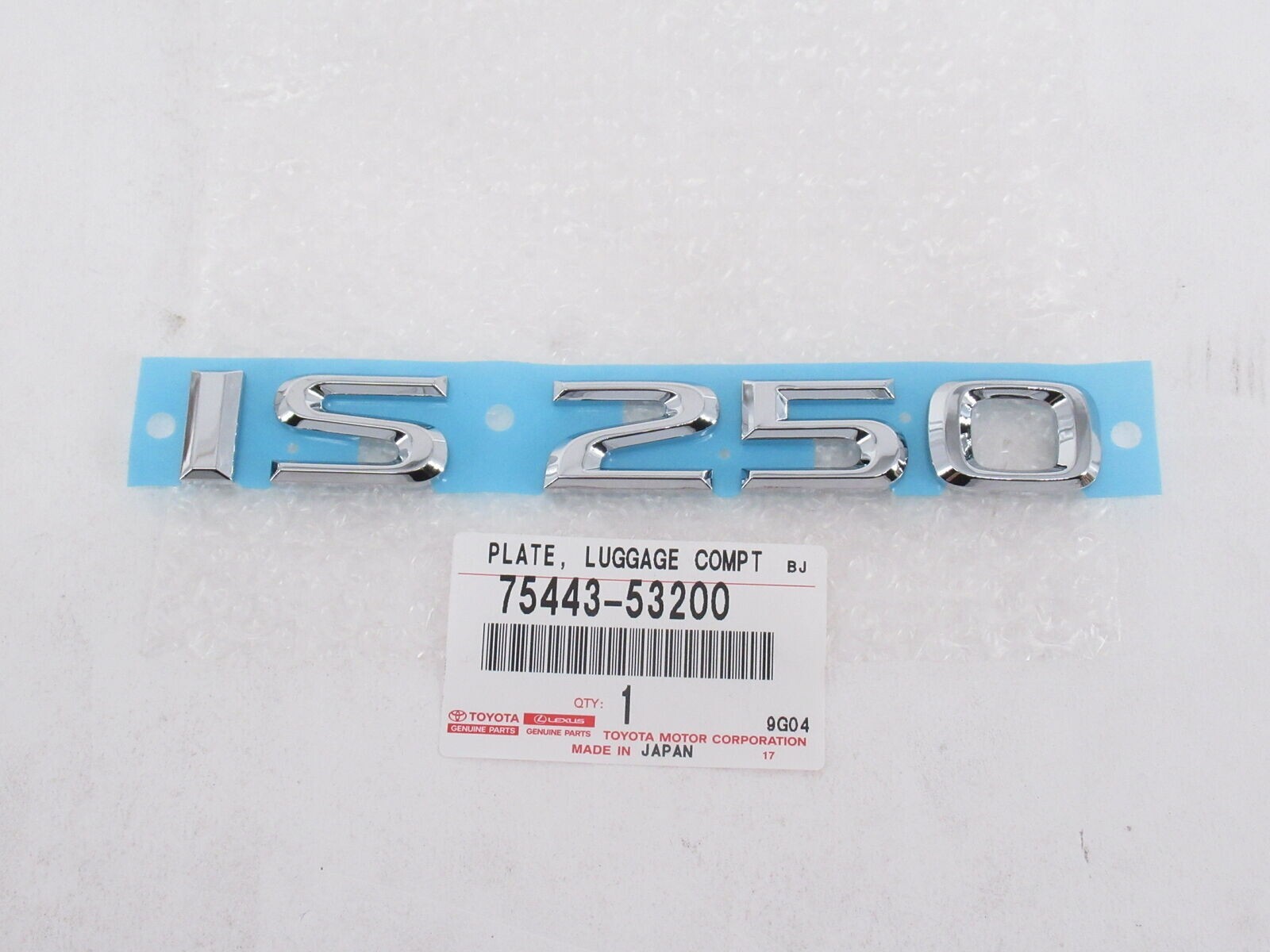 Genuine Lexus IS250 GSE30 Front, Rear, IS250, LEXUS Emblems Set of 4 | eBay
