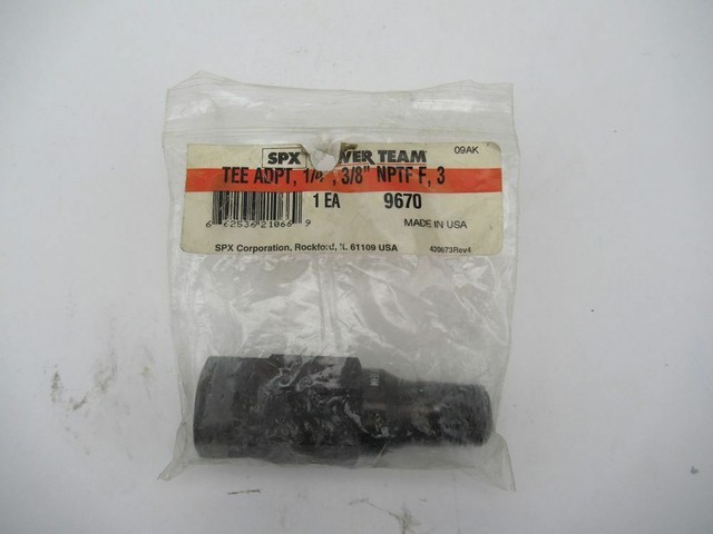 SPX Power Team 9670 Tee Adapter With 9040 0-15000 PSI Gauge for sale ...