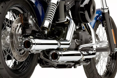 COBRA 6055 SILENZIATORI SLIP-ON RPT DA 3" HARLEY FXDL 1450 DYNA LOW ...