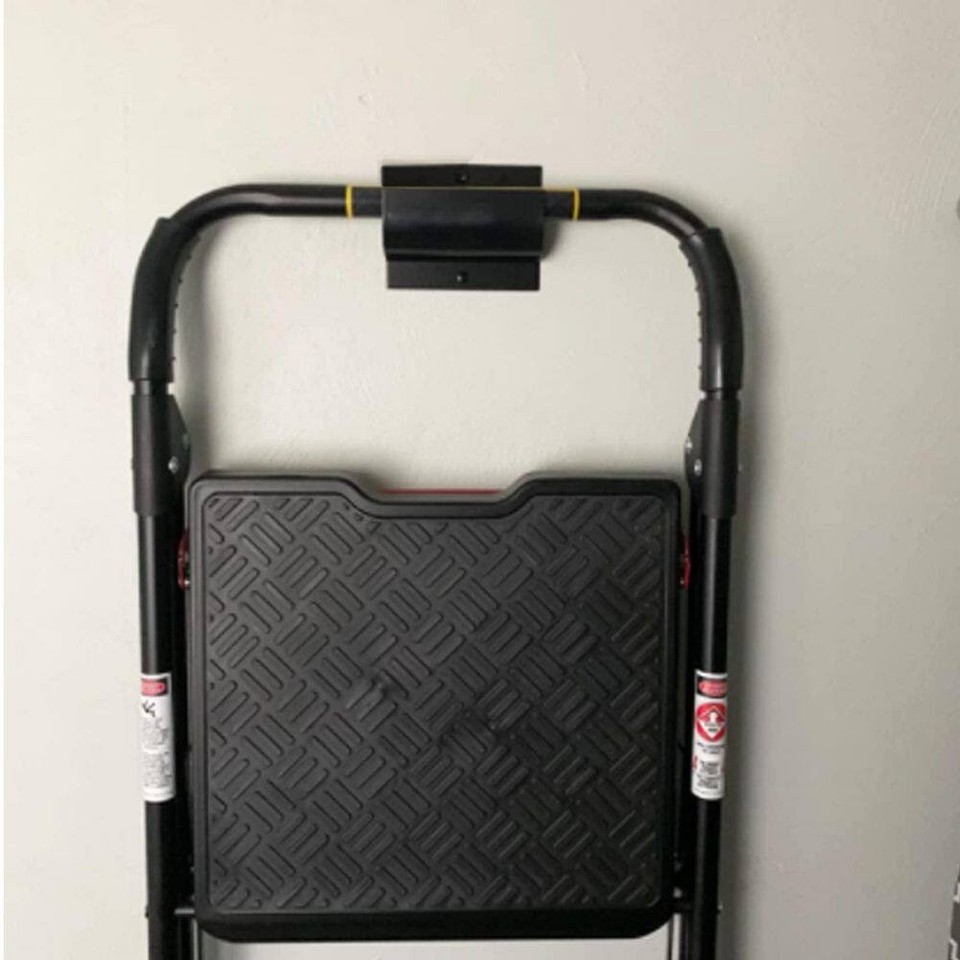 New Wall Rack with 2 Pack Ladder Hooks,50lb Capacity,Black Powder ...