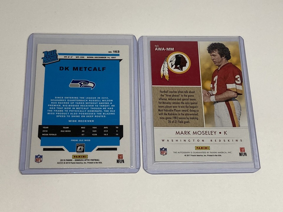 Award Winners Autographs - Mark Moseley 1982 NFL MVP w/ Russell Wilson ...
