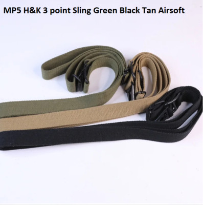 MP5 H&K 3 point Sling Green Black Tan Airsoft | eBay UK
