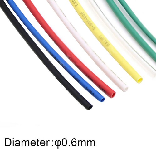 φ0.6mm Heat Shrink 2:1 Tubing Electrical Sleeving Cable Wire Heatshrink ...