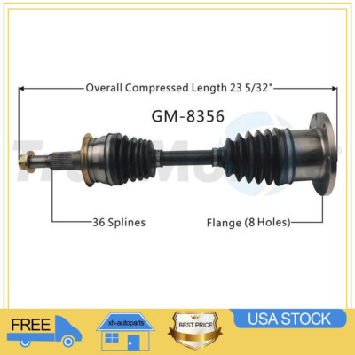 Front CV Axle for Chevy Silverado GMC Sierra 2500/3500 HD 15-19 4x4 4wd ...