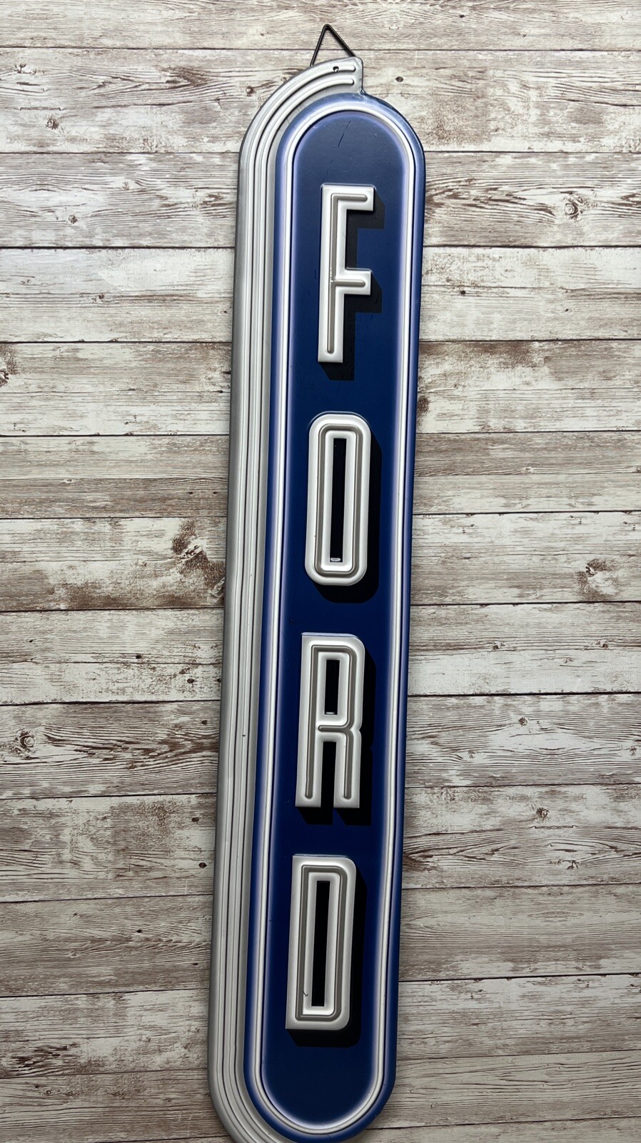 Vintage Style Ford Metal Sign 28 x 5 Retro Hotrod Garage Mancave | eBay