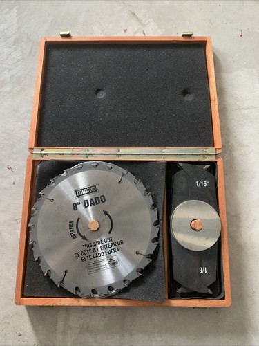 MIBRO 416381 8" Carbide Stacking Dado Blade Set 7Piece Pack Groove Saw ...
