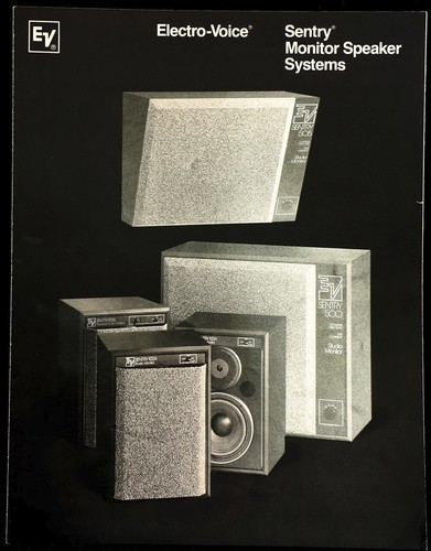 Electro-Voice Sentry Monitor Speaker Systems 6-Page Product / Sales ...