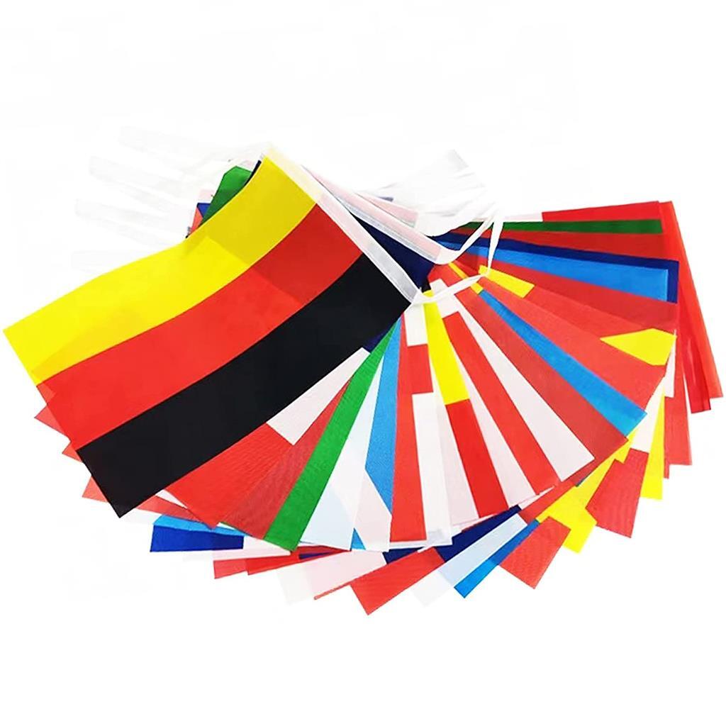 WORLD CUP 2022 QATAR FOOTBALL BUNTING 32 NATIONS TEAM FLAGS BANNER ...