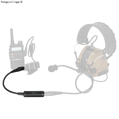 Tactical Headset PTT Adapter Cable For U-174 NATO/Military To Civil ...