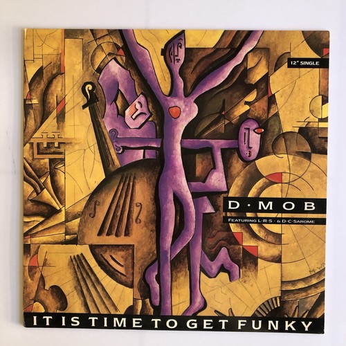 D Mob It's Time To Get Funky SINGLE Vintage Vinyl Record LP 12” HOUSE ...