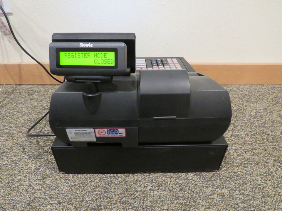 SAM4S SPS-520 Cash Register, Complete with Keys and cash box | eBay