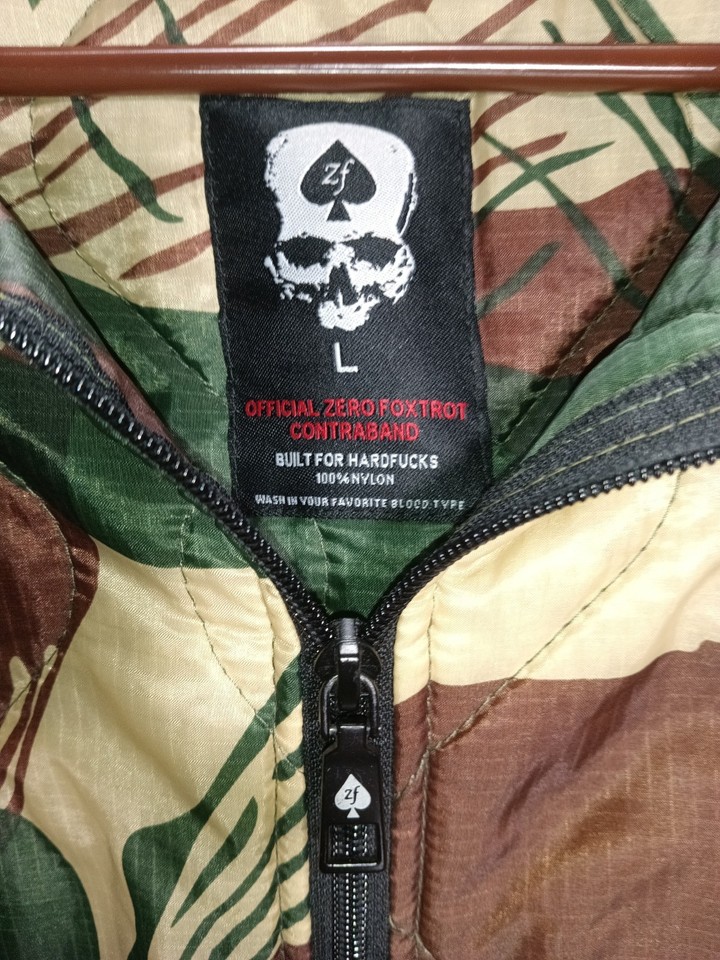 Zero Foxtrot Rhodesian Brushstroke Camouflage Zip Woobie Poncho Liner Hoodie MED | eBay