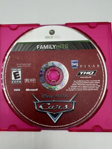 Disney Pixar Cars Xbox 360 Family Hits Disc Only | eBay