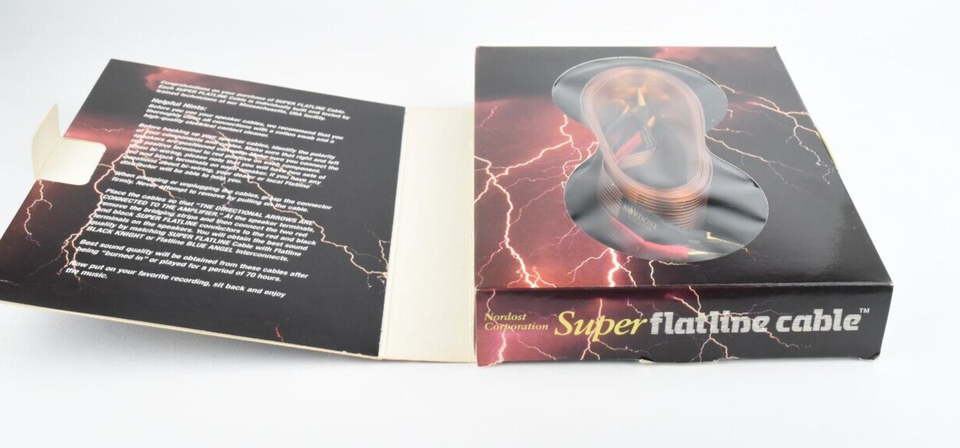 NEW NOS Classic NORDOST SUPER FLATLINE SPEAKER SINGLE WIRE CABLE 3 ...