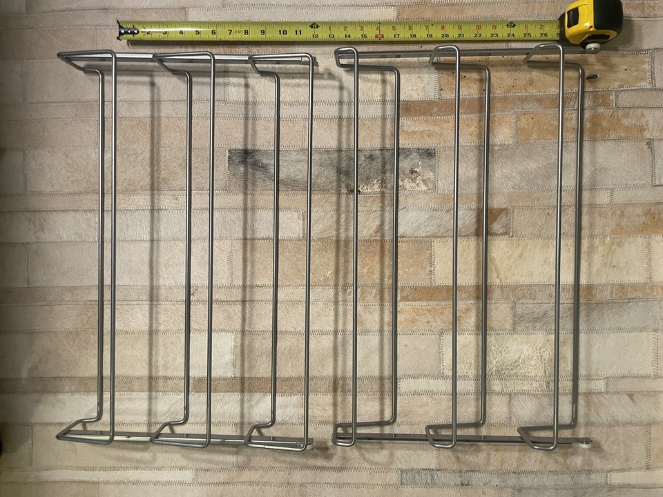 Pair Elfa Gliding Shoe Rack Shoe Shelf Platinum 24 inches | eBay