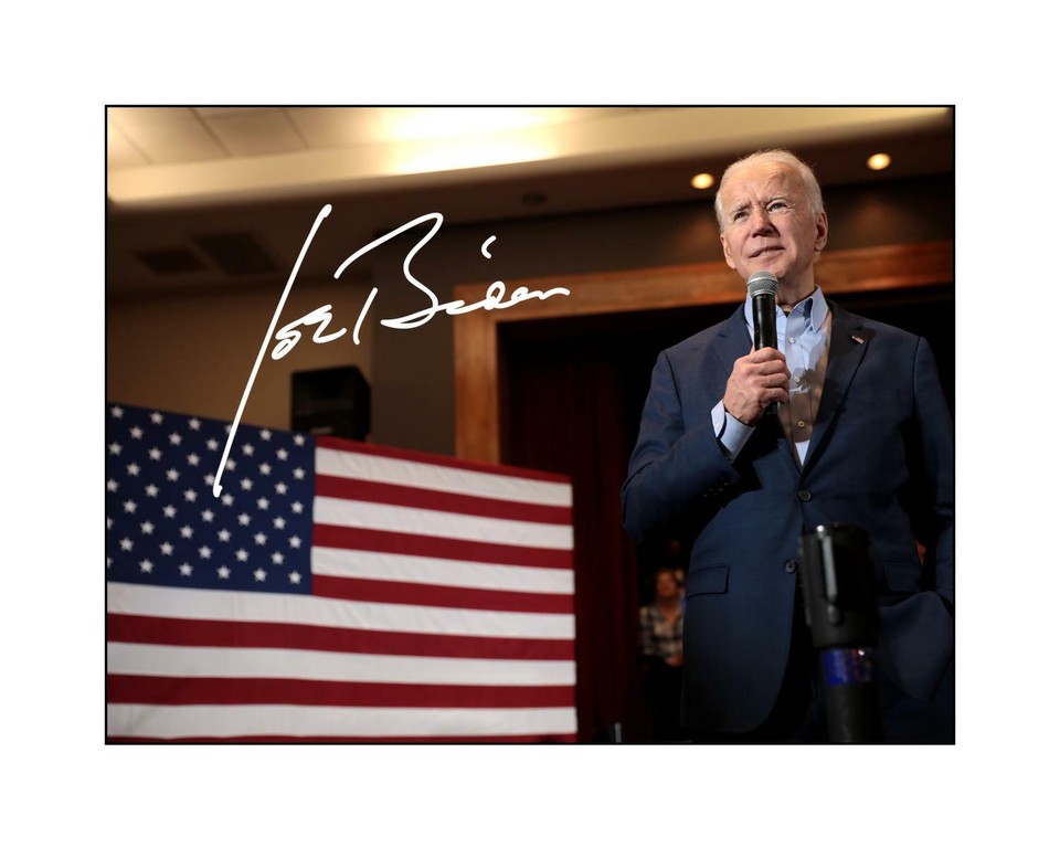 Joe Biden 8x10 Signed photo print US Flag president 2020 democrat ...