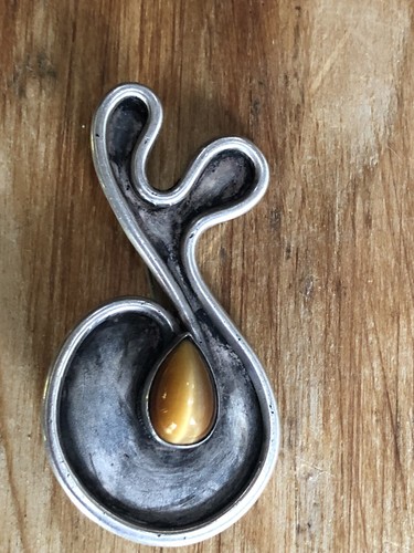 Signed Sterling Byron Pin Brooch Modernist Mid-Century | eBay