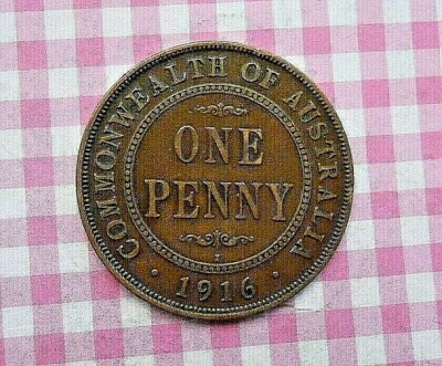1916 -- AUSTRALIAN George v PENNY. Check the PEARLS, looks great for ...