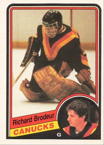 1984-85 O-Pee-Chee Hockey Richard Brodeur Vancouver Canucks #314 | eBay
