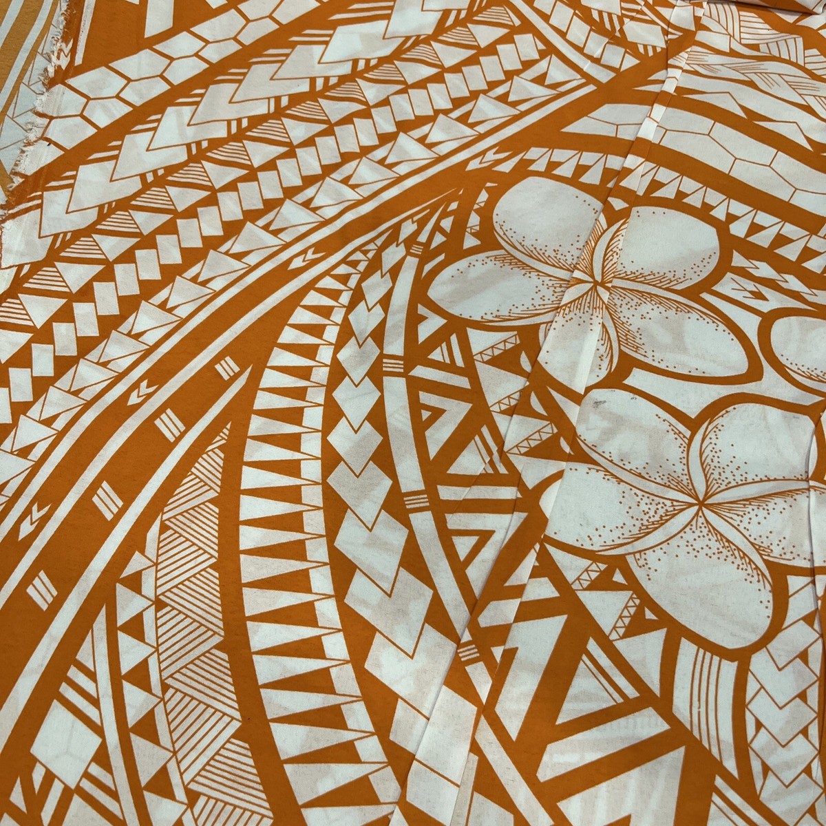 Polynesian Tribal Print Fabric