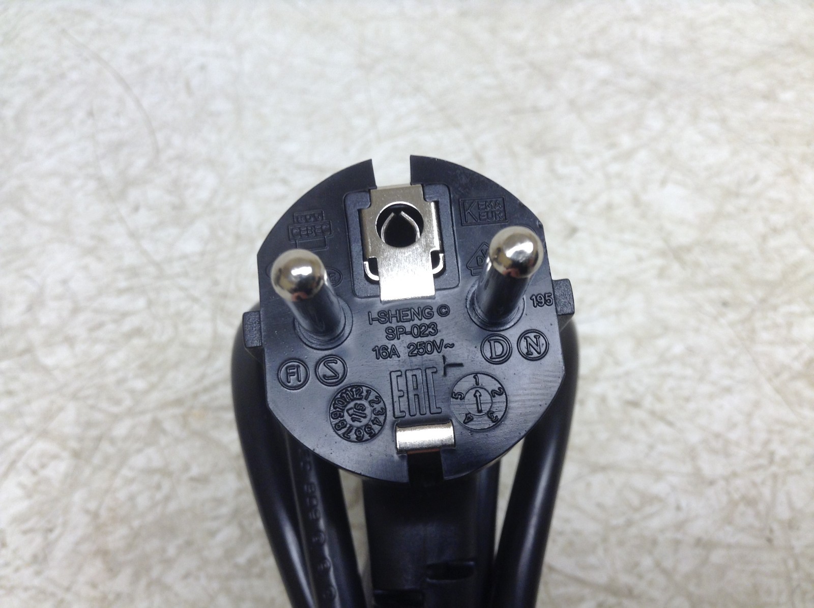 I-Sheng SP-023 Power Cord 16 A 250 V IS-14 SP023 New | eBay