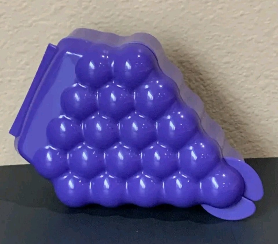 Tupperware Forget Me Not Keeper Storage Snack Containers Grapes Purple ...