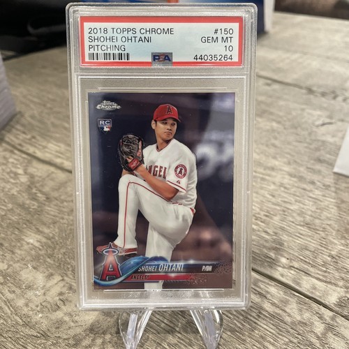 2018 Topps Chrome Shohei Ohtani Rookie Card RC #150 PSA 10 Gem Mint ...