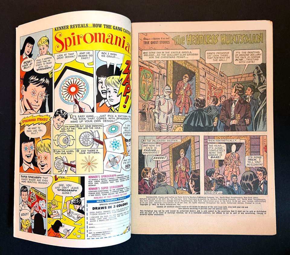 Ripley's Believe It or Not #18 1970 Headless Huntsman Ghost's Vendetta ...