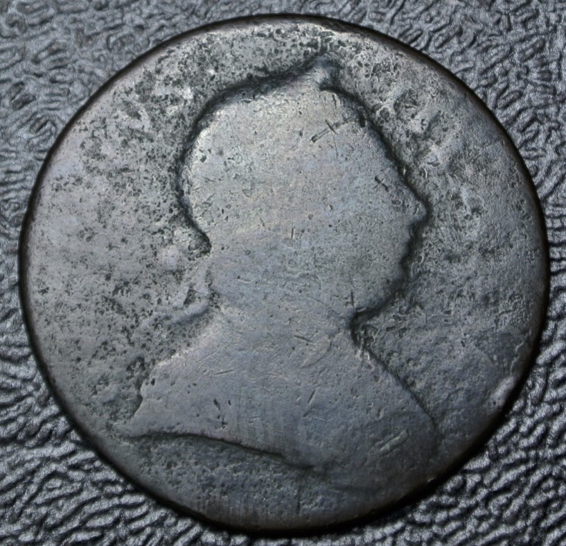 1775 GREAT BRITIAN - HALF PENNY - COPPER - George III - Used in Early ...