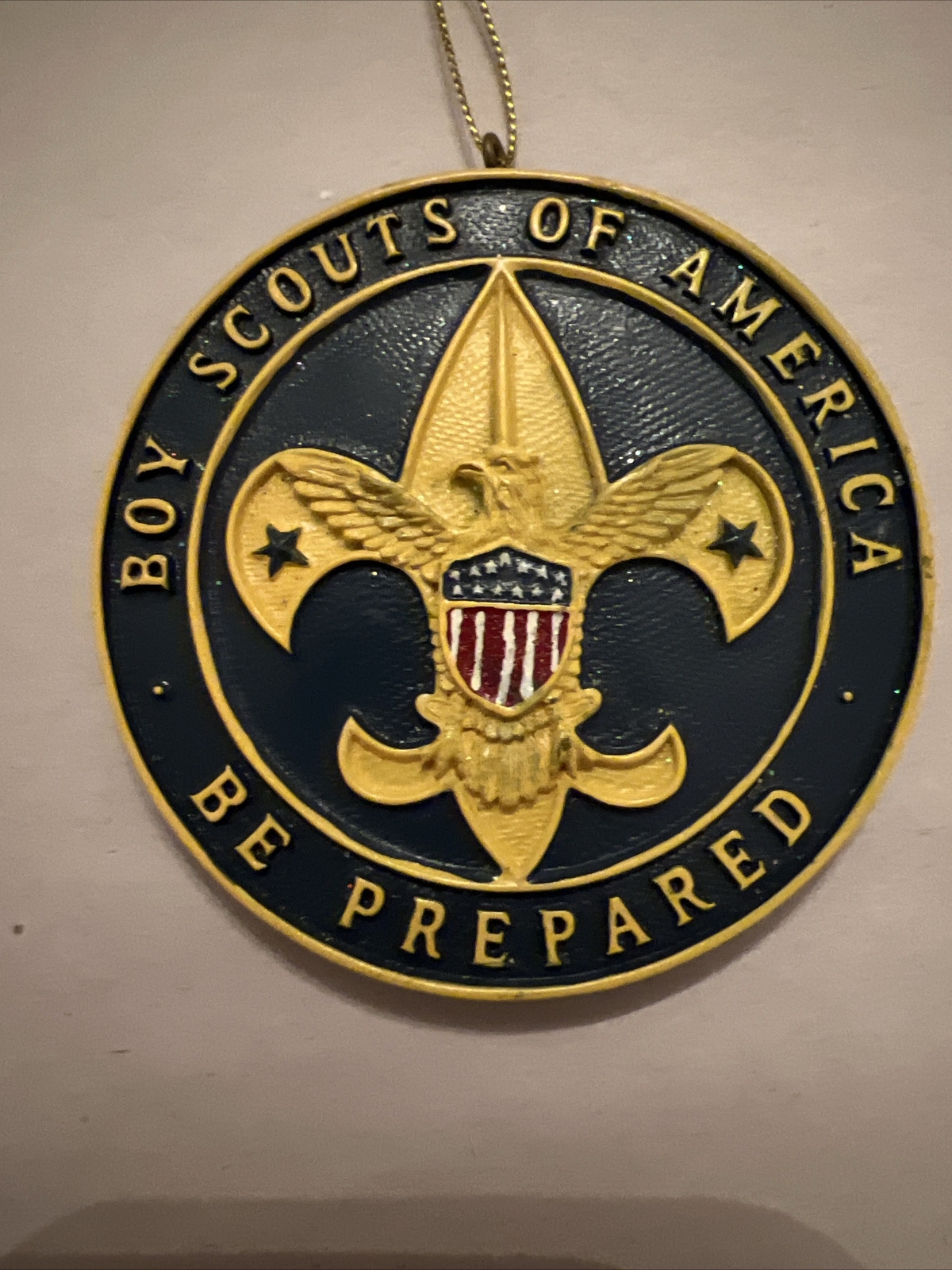 New Kurt Adler 3.5" Boy Scouts of America Be Prepared Plaque Christmas ...