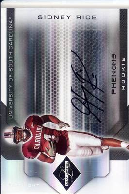 sidney rice rookie rc draft auto autograph carolina gamecocks college ...