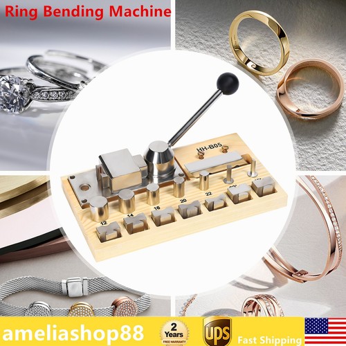 Making Jewelry Ring Bender Tool Hand Crank Ring Bracelet Press Bending ...